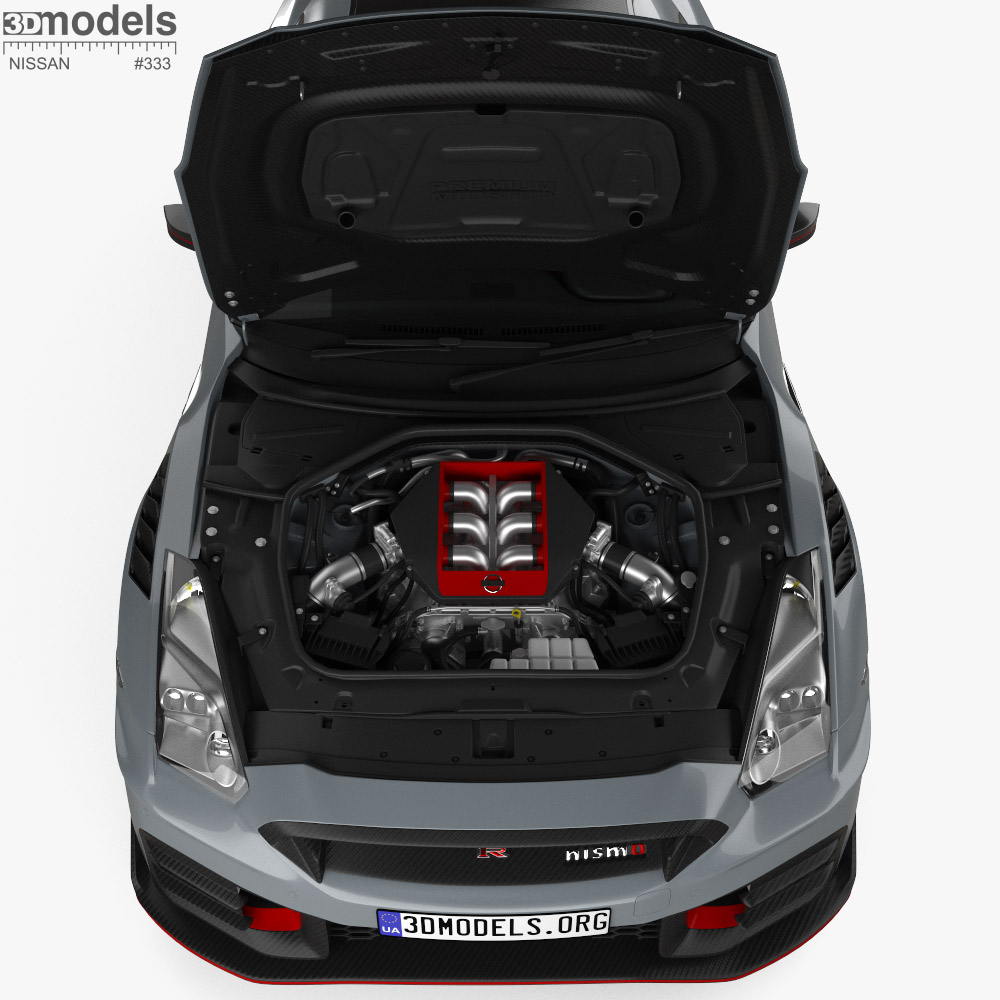 Nissan GT-R Nismo with HQ interior and engine 2025 3D model - Download ...