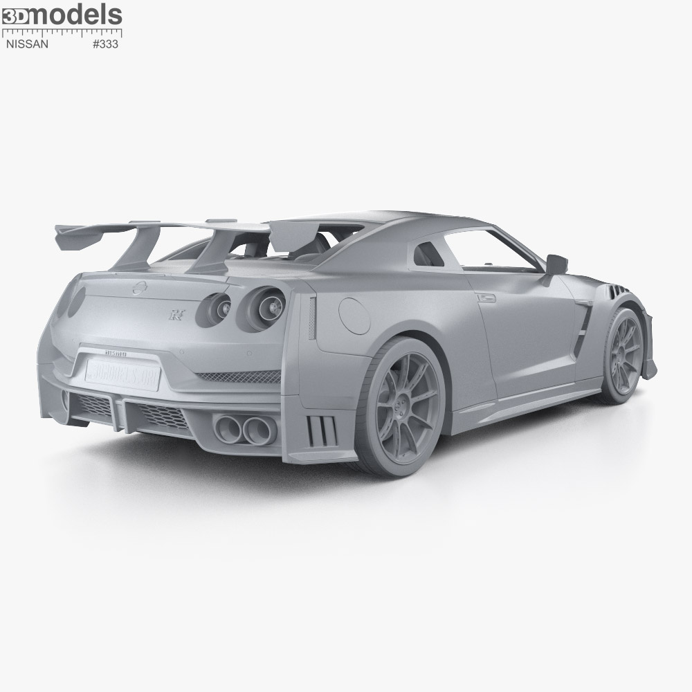 Nissan GT-R Nismo with HQ interior and engine 2025 3D model - Download ...