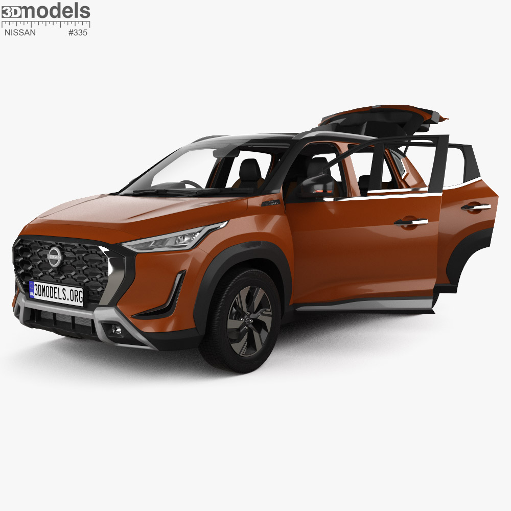 Nissan Magnite with HQ interior 2025 3D model - Download Crossover SUV ...
