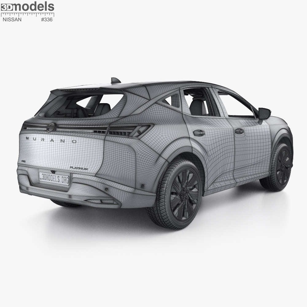 Nissan Murano Platinum 인테리어 가 있는 2025 3D 모델 - 다운로드 Crossover SUV on ...