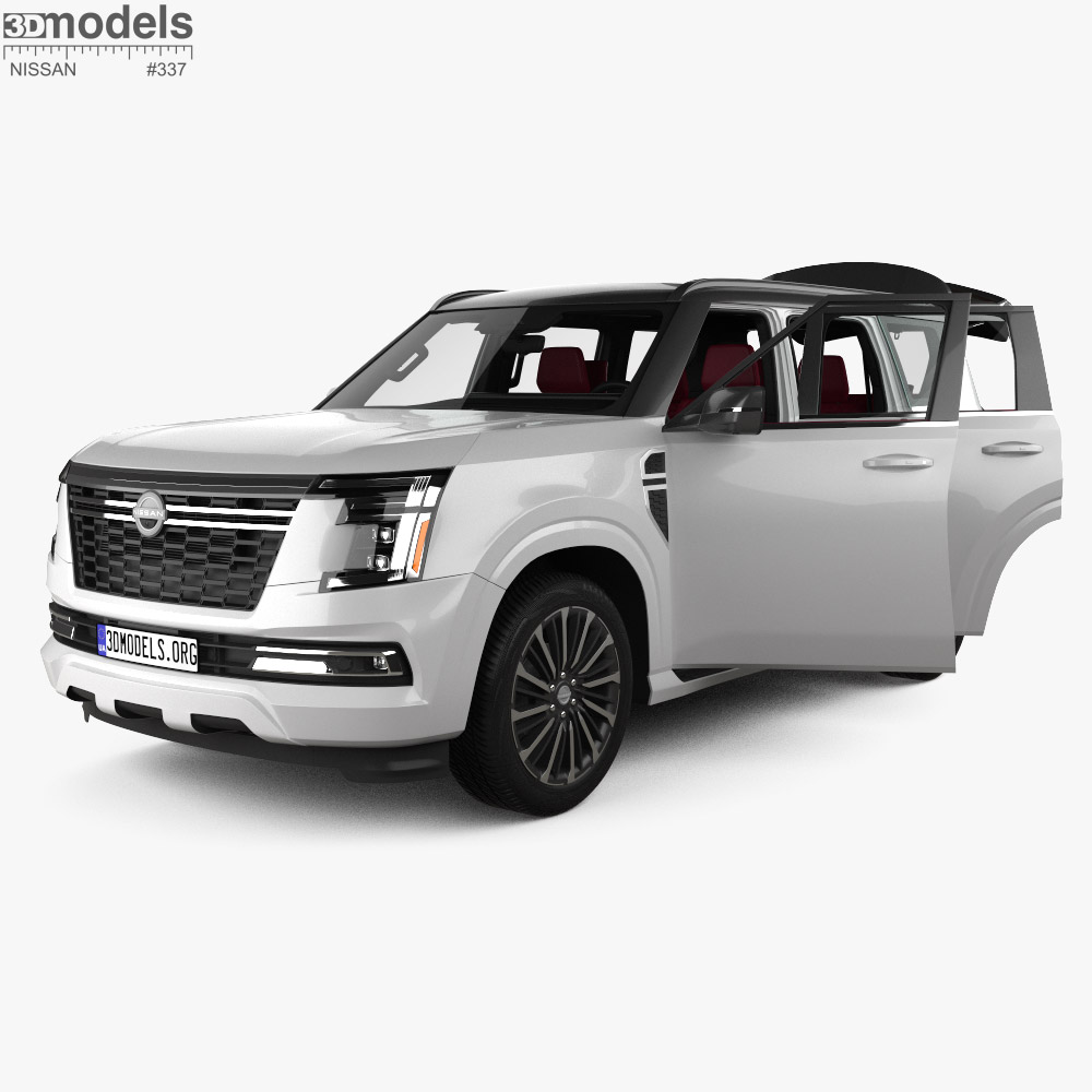 Nissan Patrol Platinum con interior 2025 Modelo 3D - Descargar ...