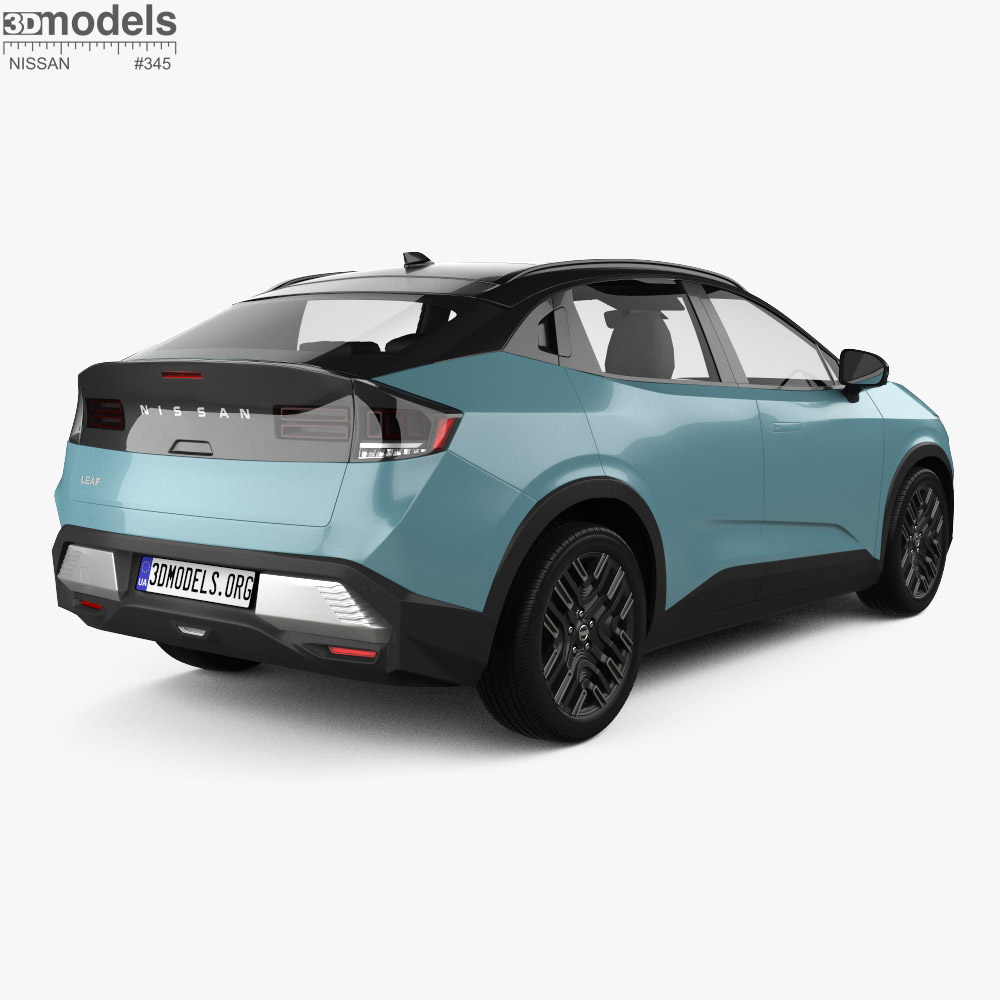 Nissan Leaf 2025 3D model - Download Sports car on 3DModels.org