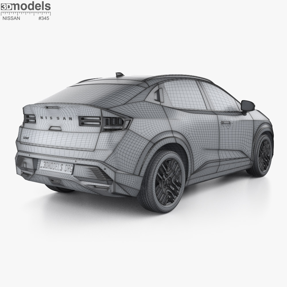 Nissan Leaf 2025 3D model - Download Sports car on 3DModels.org