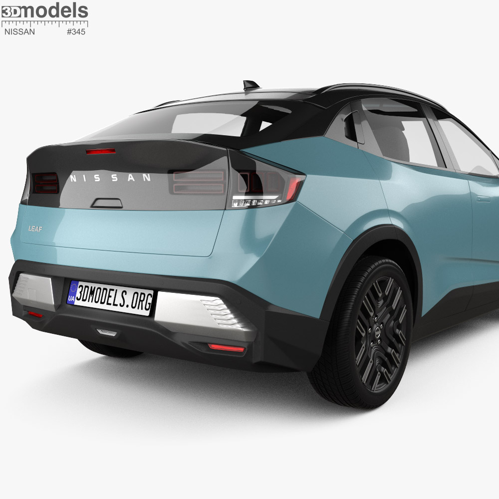 Nissan Leaf 2025 3D model - Download Sports car on 3DModels.org