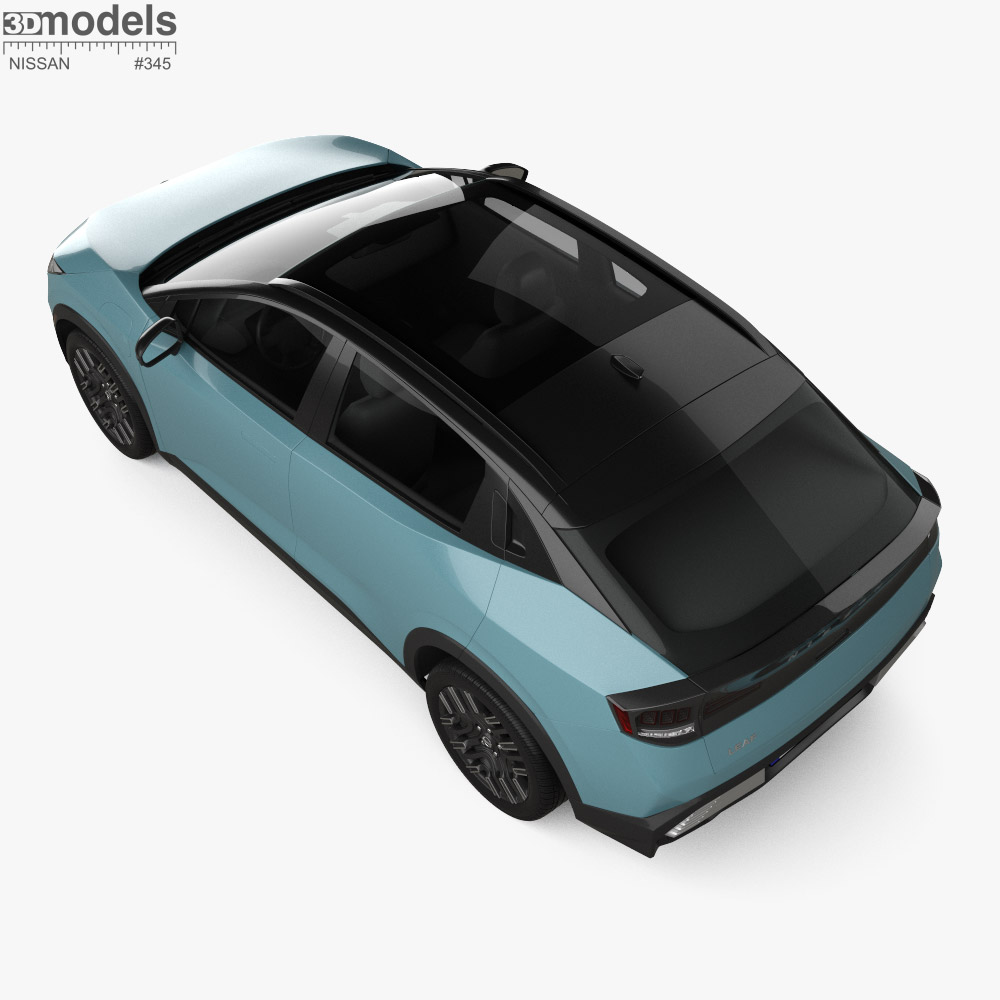 Nissan Leaf 2025 3D model - Download Sports car on 3DModels.org