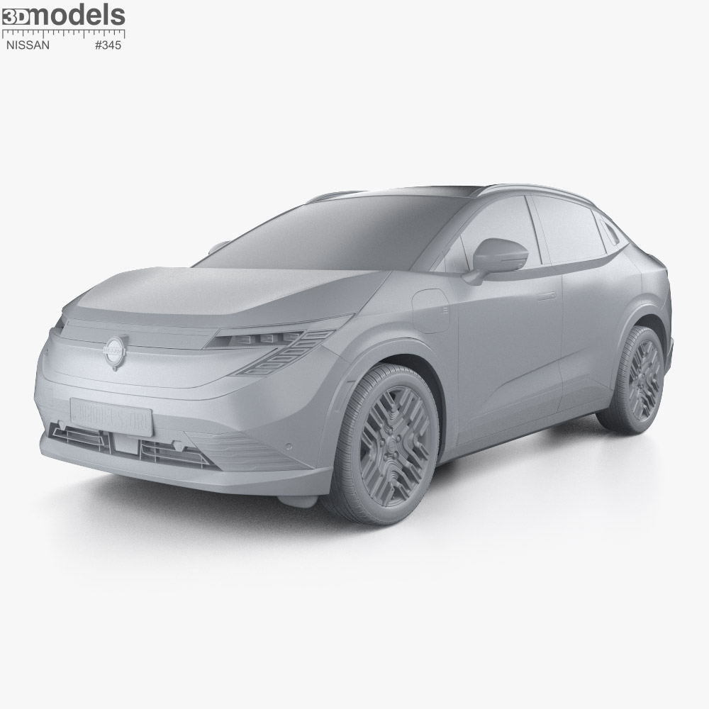Nissan Leaf 2025 3D model - Download Sports car on 3DModels.org