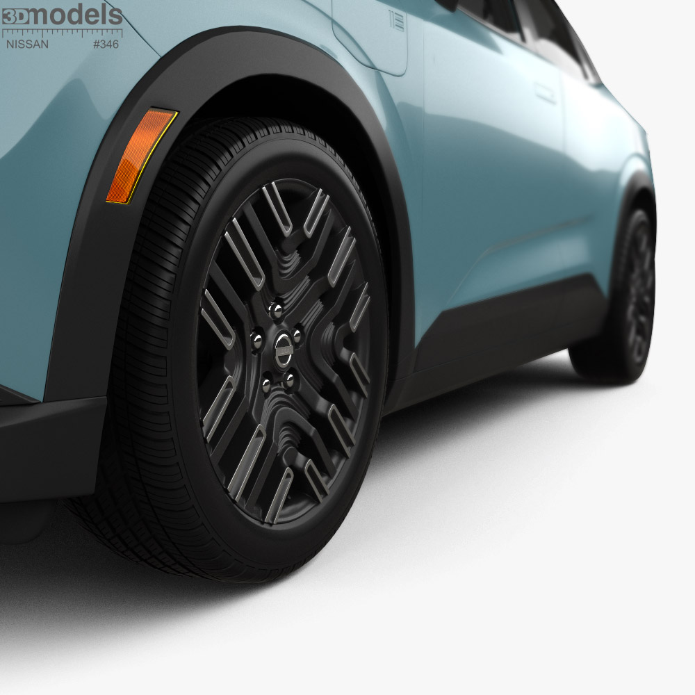 Nissan Leaf with HQ interior 2025 3D model - Download Sports car on ...