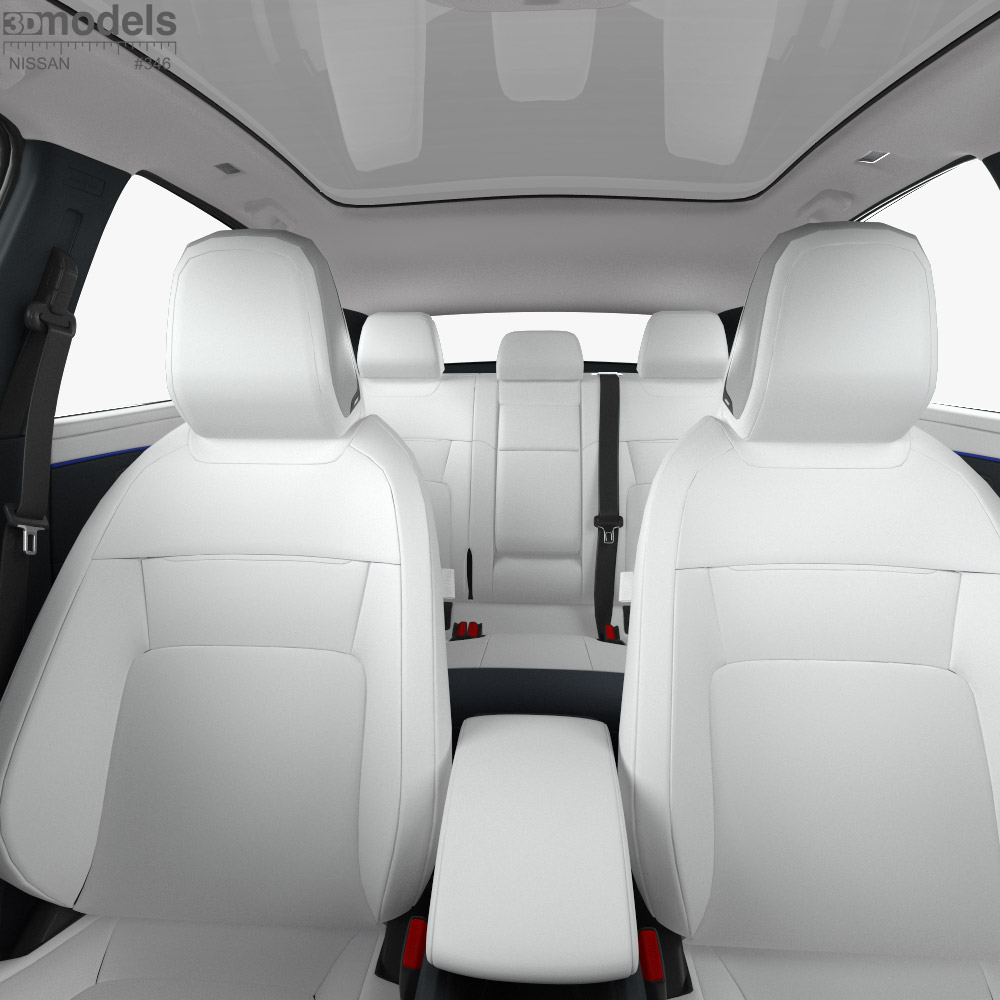 Nissan Leaf with HQ interior 2025 3D model - Download Sports car on ...