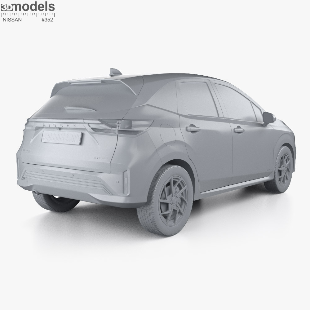 日产 Note e-Power 2025 3D模型 - 下载 Hatchback on 3DModels.org
