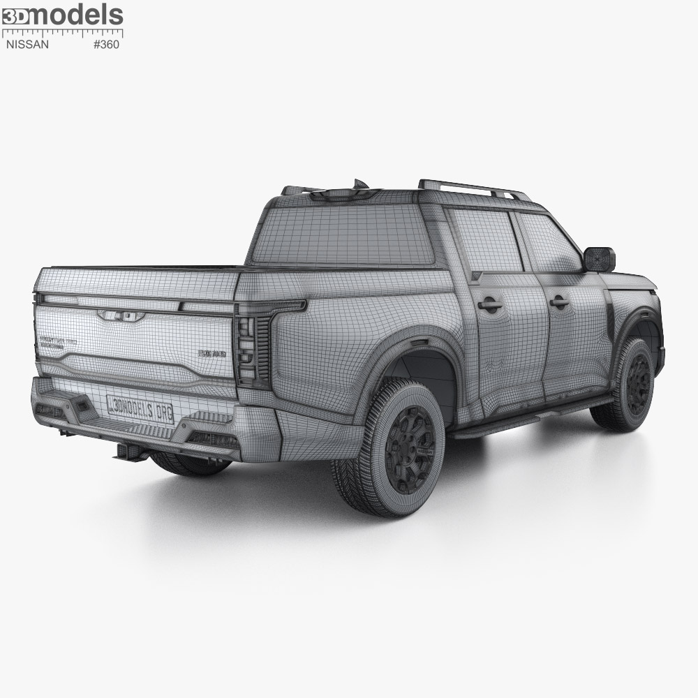Nissan Frontier Pro Plug-In Hybrid 2026 3D модель - Скачать Пикапы на ...