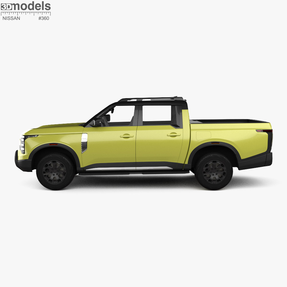Nissan Frontier Pro Plug-In Hybrid 2026 3D model - Download Pickup on ...
