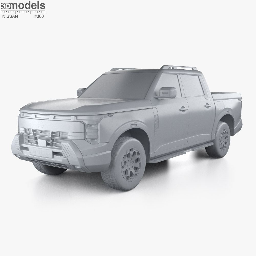 Nissan Frontier Pro Plug-In Hybrid 2026 3D модель - Скачать Пикапы на ...