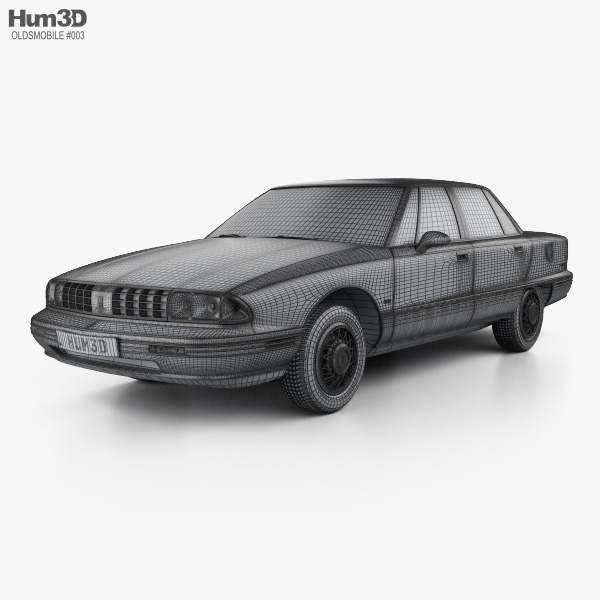 Oldsmobile 98 1996 3D model - Download Sedan on 3DModels.org