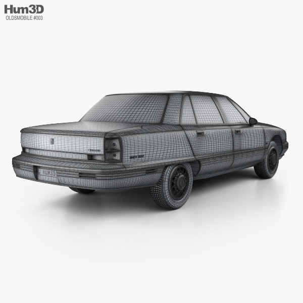 Oldsmobile 98 1996 3D model - Download Sedan on 3DModels.org