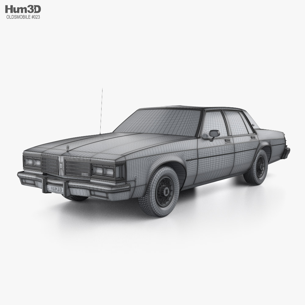 Oldsmobile Delta 88 Royale sedan 1985 3D model - Download Sedan on ...