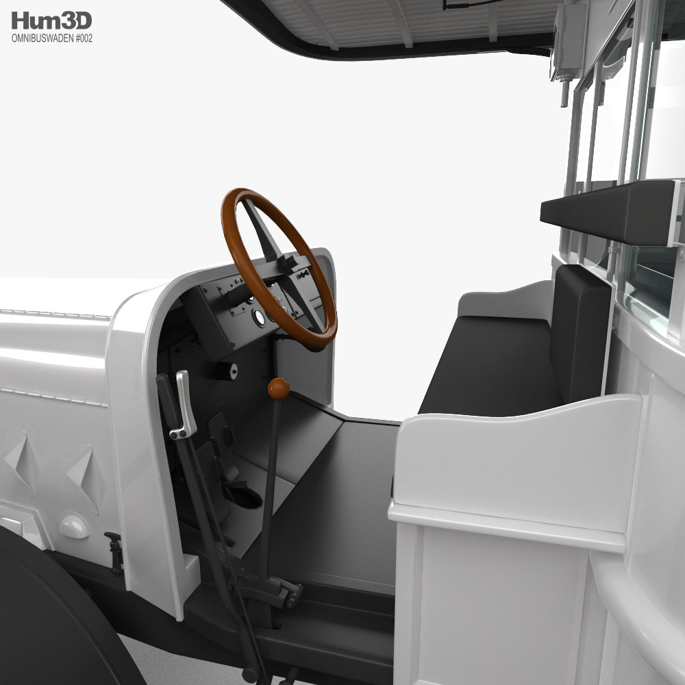 Omnibuswaden 37 typ Robert Kaufmann con interior 1916 Modelo 3D ...