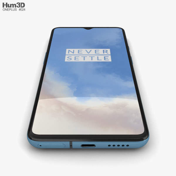OnePlus 7T Glacier Blue 3D model - Download Phones on 3DModels.org