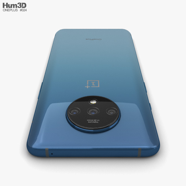 OnePlus 7T Glacier Blue 3D model - Download Phones on 3DModels.org