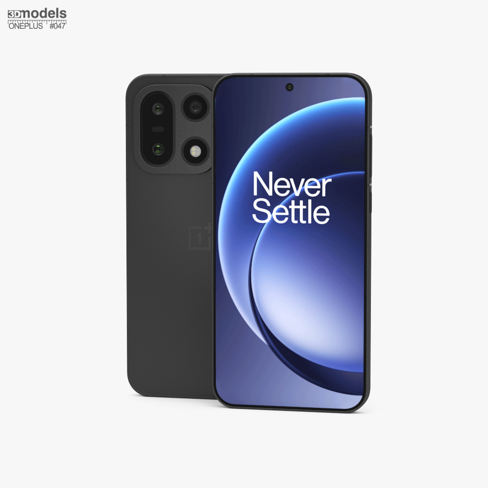 OnePlus 15 Infinite Black 3D model - Download Phones on 3DModels.org