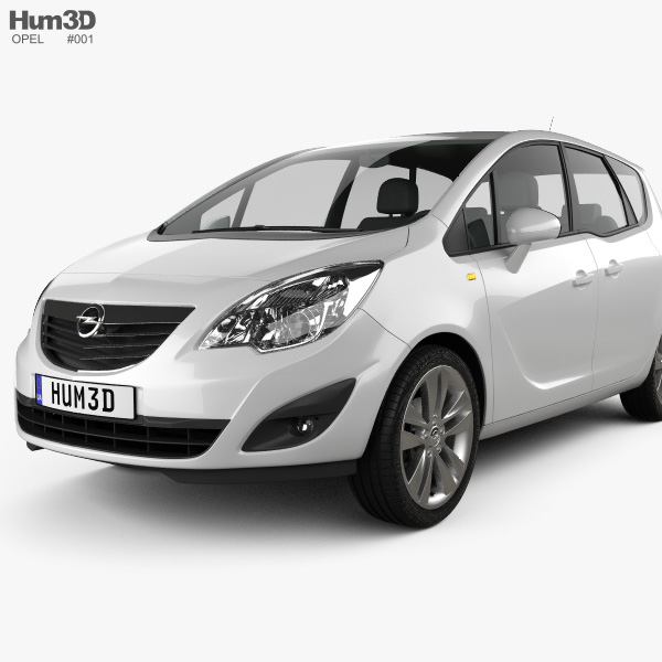 Opel Meriva B 2012 3D model - Download Van on 3DModels.org