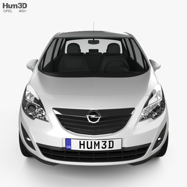 Opel Meriva B 2012 3D model - Download Van on 3DModels.org