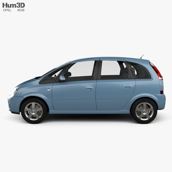 Opel Meriva (A) 2006 3D model - Download Van on 3DModels.org
