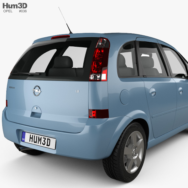 Opel Meriva (A) 2006 3D model - Download Van on 3DModels.org