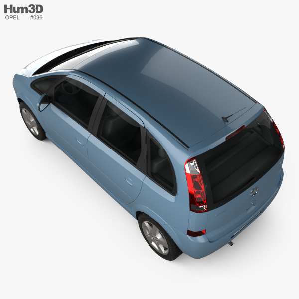 Opel Meriva (A) 2006 3D model - Download Van on 3DModels.org