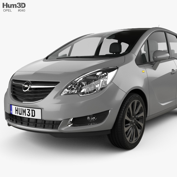 Opel Meriva (B) 2016 3D model - Download Van on 3DModels.org