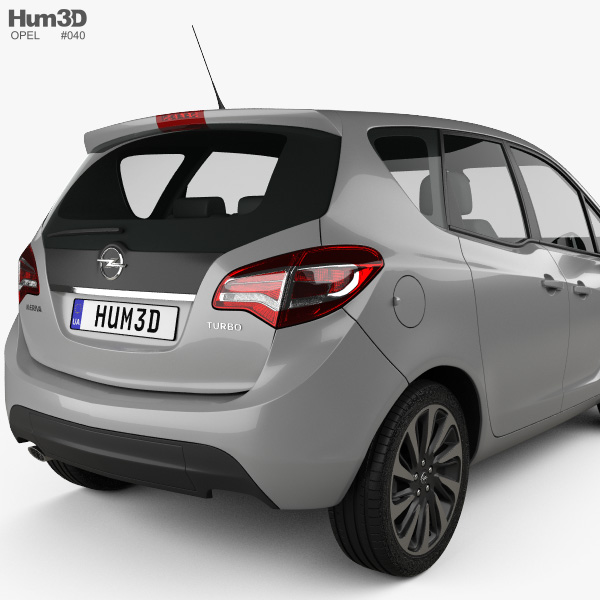 Opel Meriva (B) 2016 3D model - Download Van on 3DModels.org
