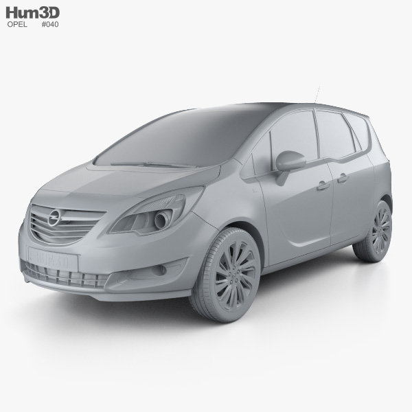 Opel Meriva (B) 2016 3D model - Download Van on 3DModels.org