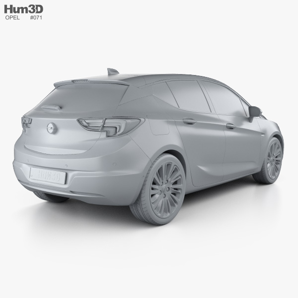 Opel Astra K 2019 3D model - Download Hatchback on 3DModels.org