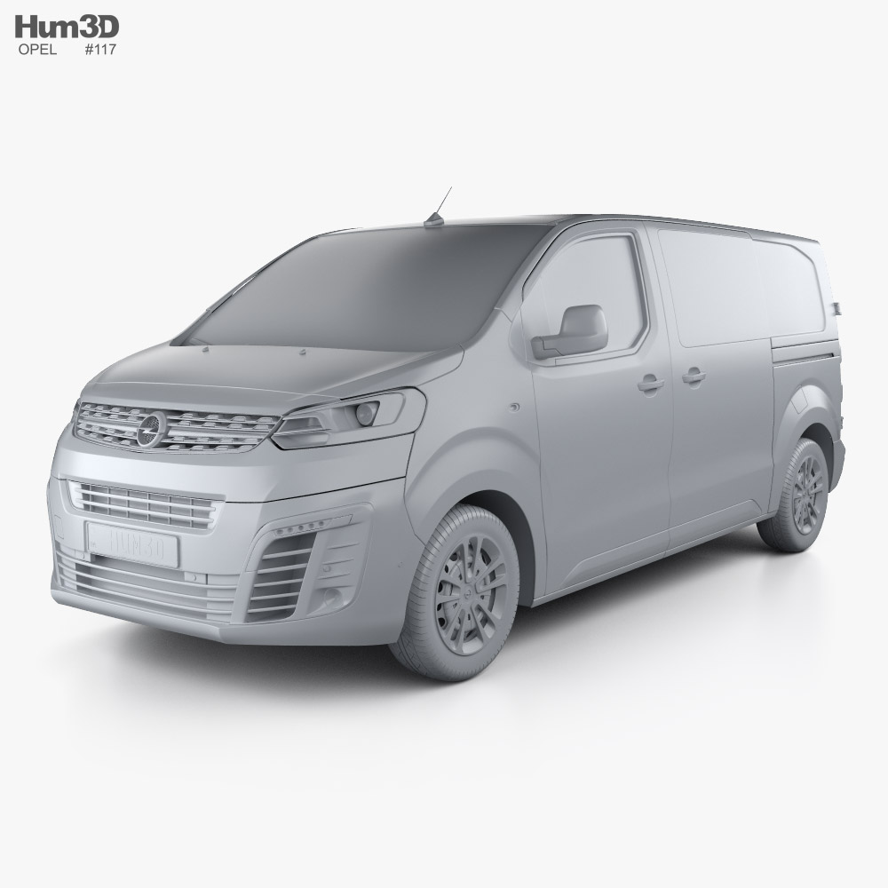 Opel Vivaro Crew Van L2 2022 3D model - Download Van on 3DModels.org