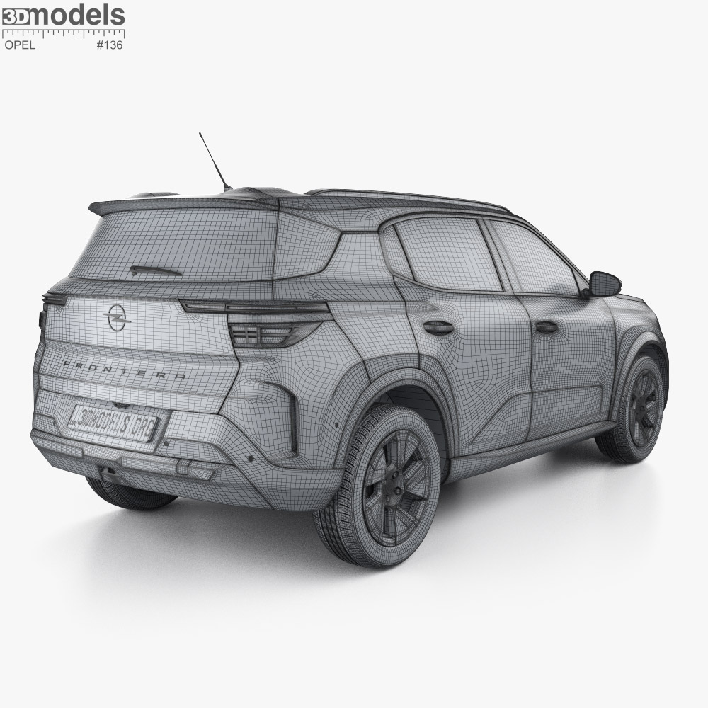 Opel Frontera GS Electric 2025 3D model - Download Crossover SUV on ...
