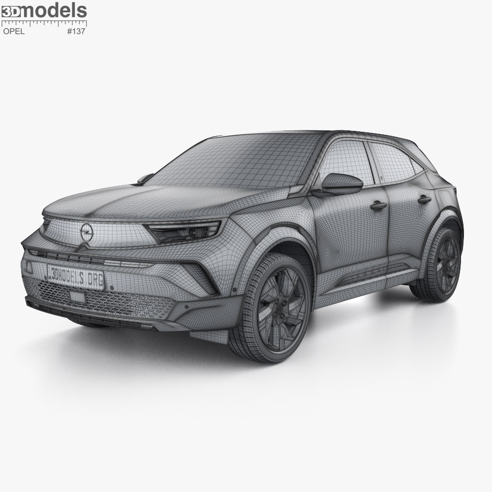 Opel Mokka GS Electric 2025 3D model - Download Crossover SUV on ...