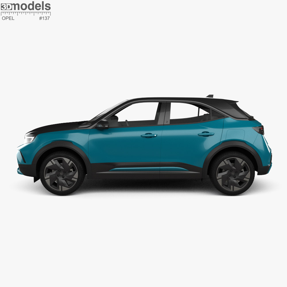 Opel Mokka GS Electric 2025 3D model - Download Crossover SUV on ...