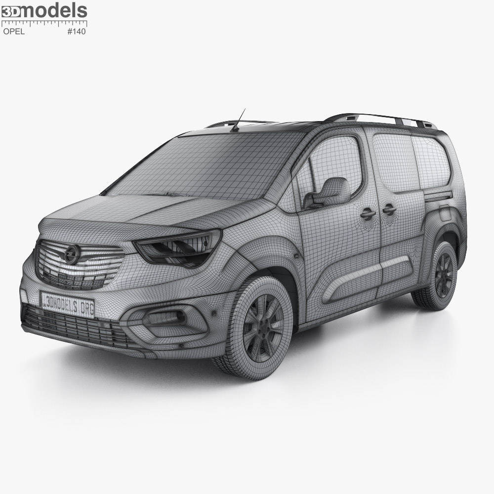 Opel Combo Cargo XL 2021 3D model - Download Van on 3DModels.org