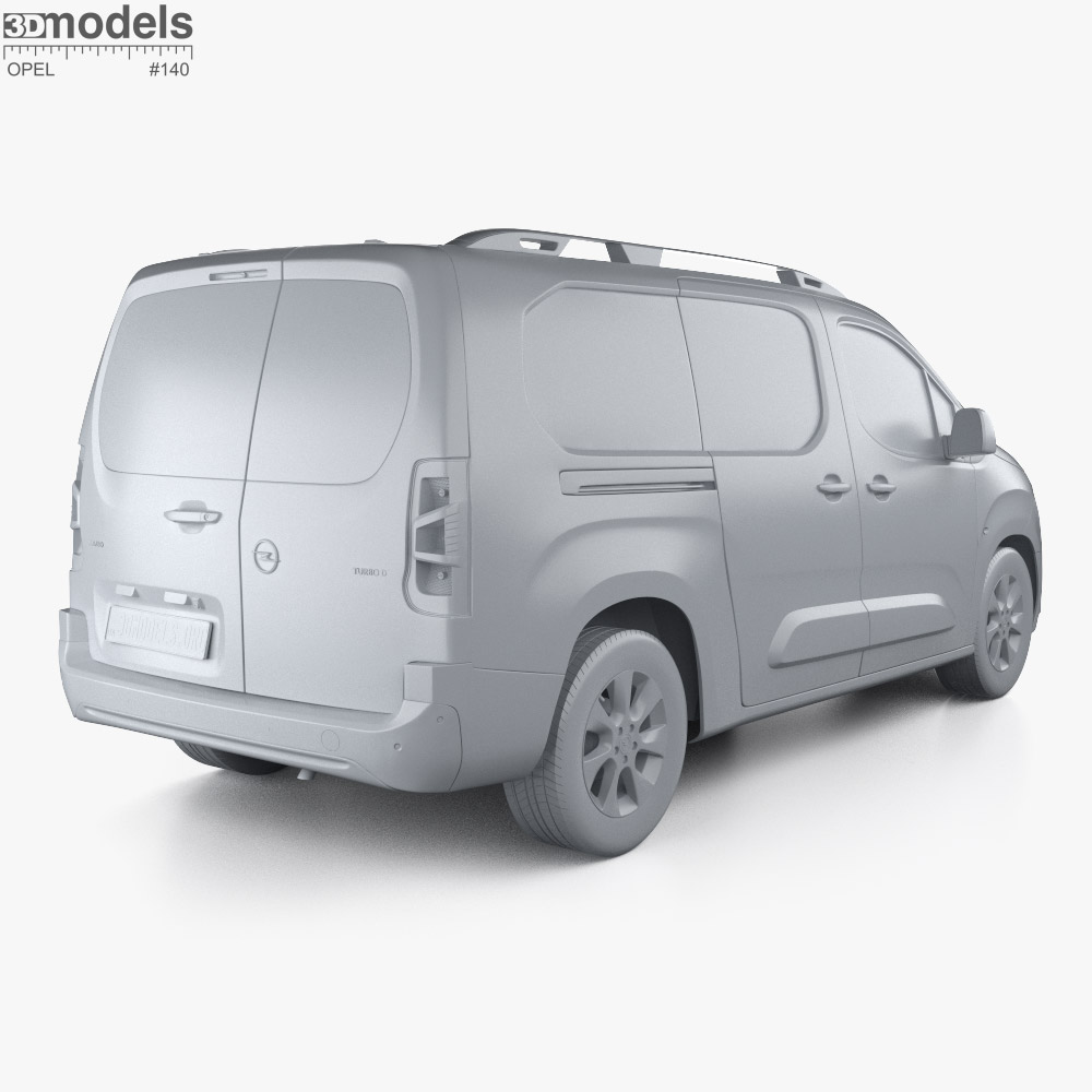 Opel Combo Cargo XL 2021 3D model - Download Van on 3DModels.org