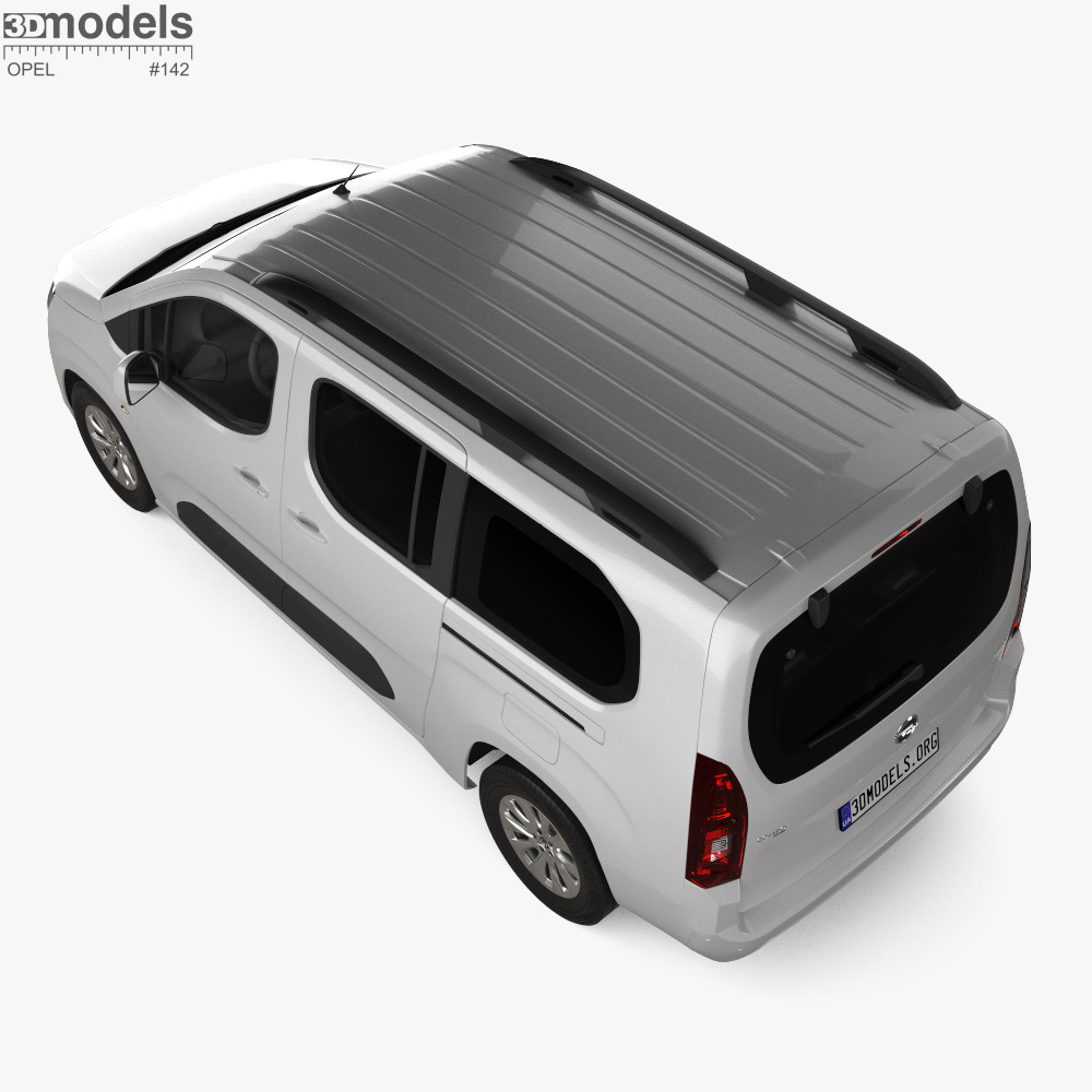 Opel Combo Life Turbo XL D 2021 3D model - Download Van on 3DModels.org