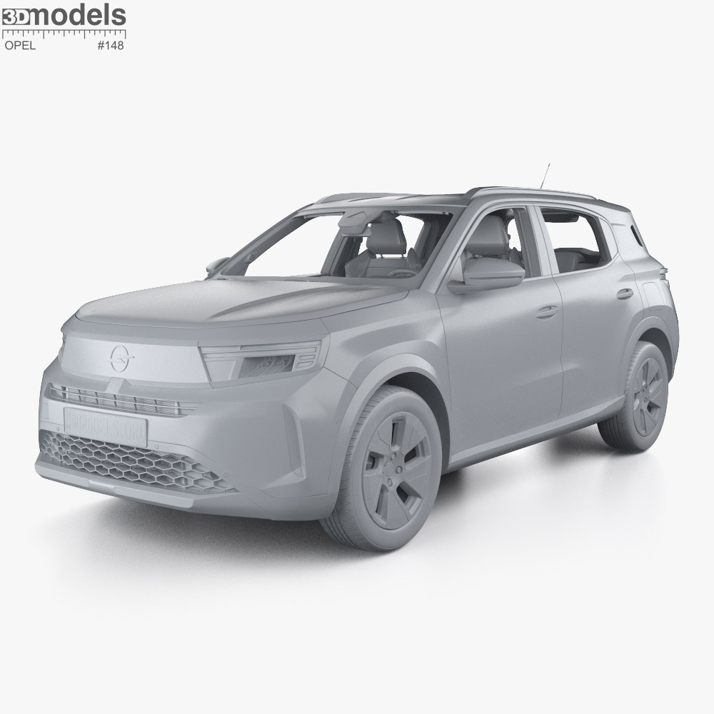 Opel Frontera GS Electric with HQ interior 2025 3D model - Download ...