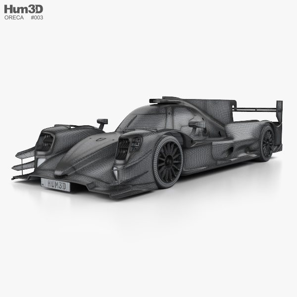 Oreca 07 LMP2 with HQ interior 2017 3D model - Download Sports car on ...