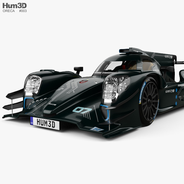 Oreca 07 LMP2 with HQ interior 2017 3D model - Download Sports car on ...