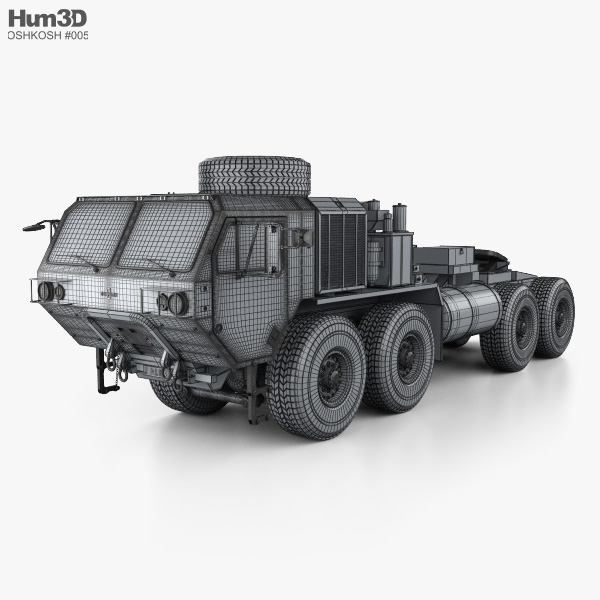Oshkosh HEMTT M983A4 Patriot Tractor Truck 2014 3D model - Download ...