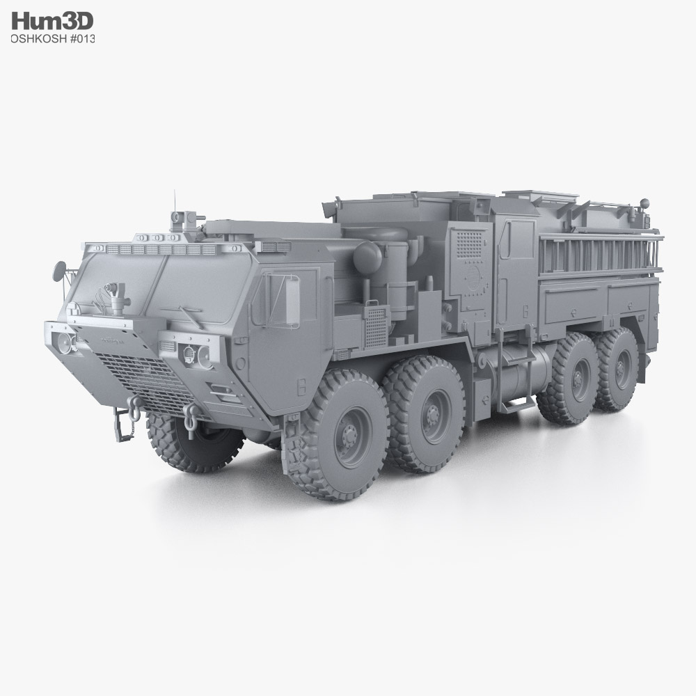 Oshkosh M1142 Tactical Firefighting Truck 2021 3D model - Download ...