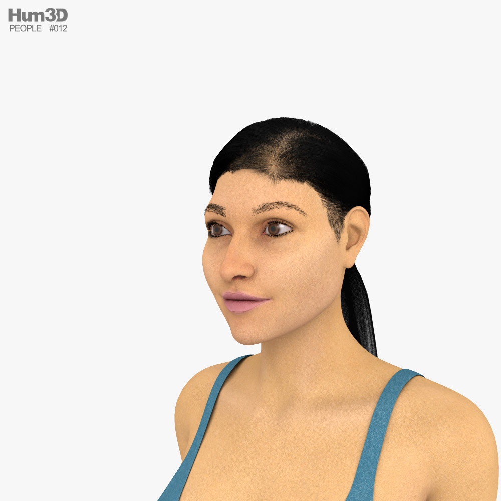 Middle Eastern Woman 3D model - Download Character on 3DModels.org
