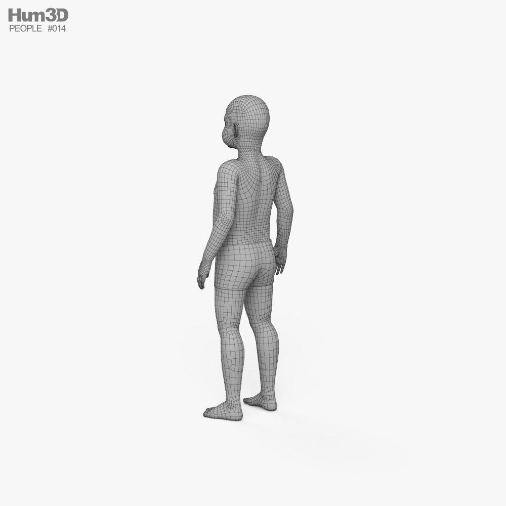 Kid Boy 3D model - Download Character on 3DModels.org