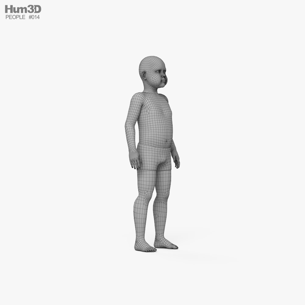 Kid Boy 3D model - Download Character on 3DModels.org