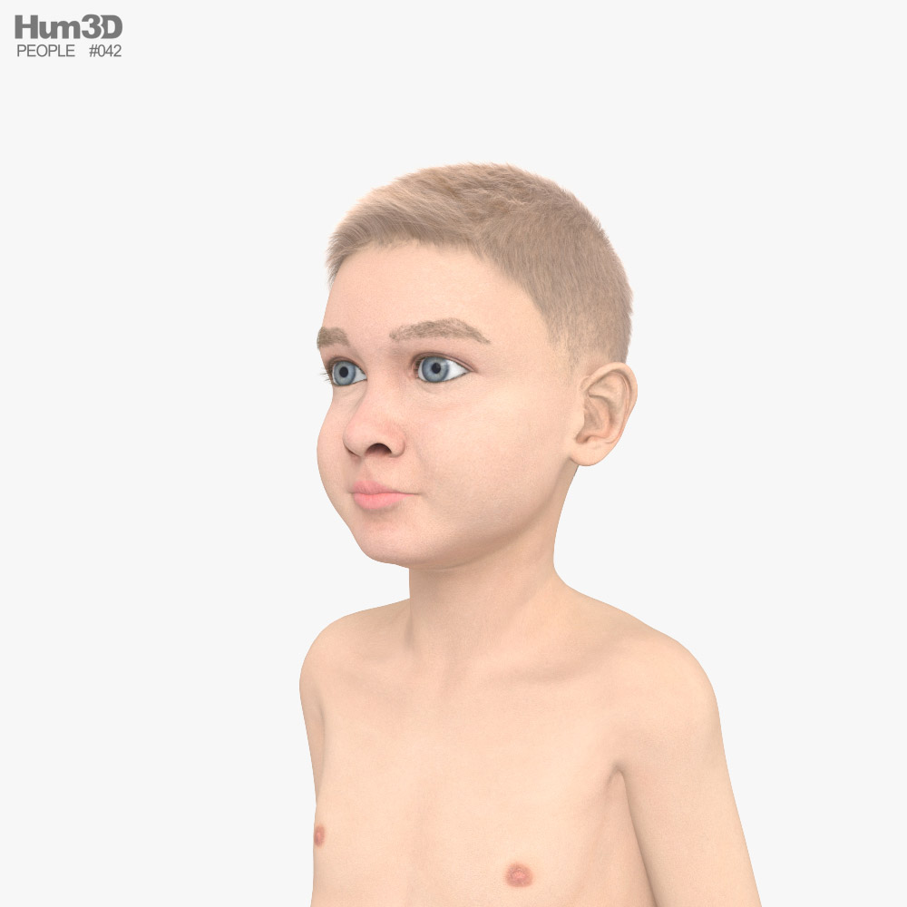 Child Boy 3D model - Download Character on 3DModels.org