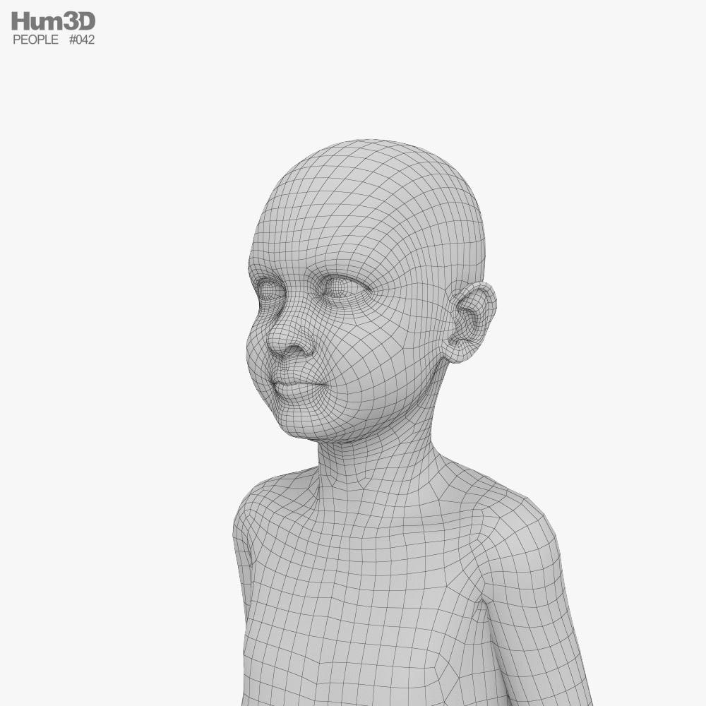 Child Boy 3D model - Download Character on 3DModels.org