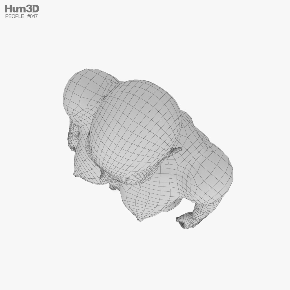 紫ビキニの筋肉質な女性 3Dモデル - ダウンロード Character on 3DModels.org